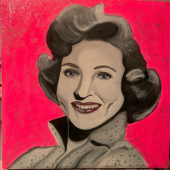 Handmade | Art | Betty White Painting | Poshmark